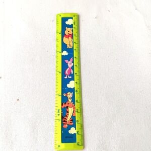Disney | Office | Vtg Disney Winnie The Pooh Ruler Piglet Tigger Green ...